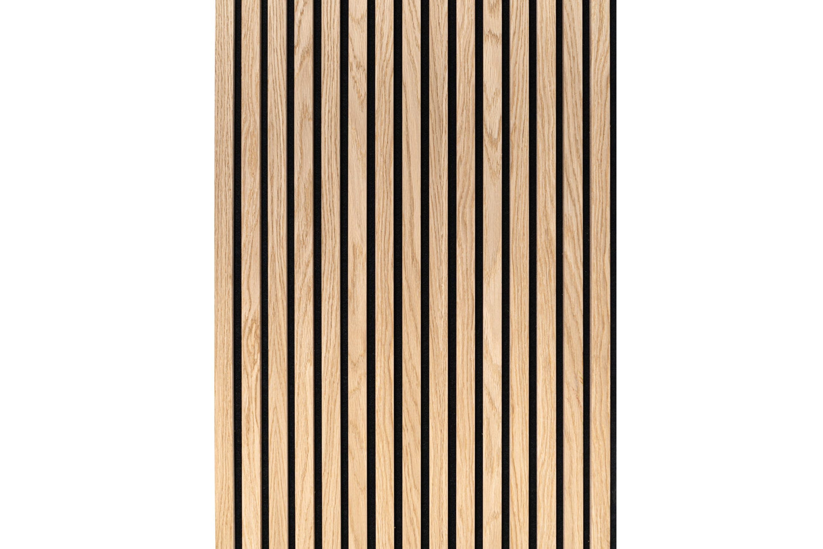 Akustikpaneel 2400 x 600 mm Eiche Unbehandelt - Filz Schwarz MDF Natur ...